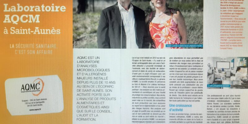 Laboratoire analyse agroalimentaire et microbiologique - AQMC